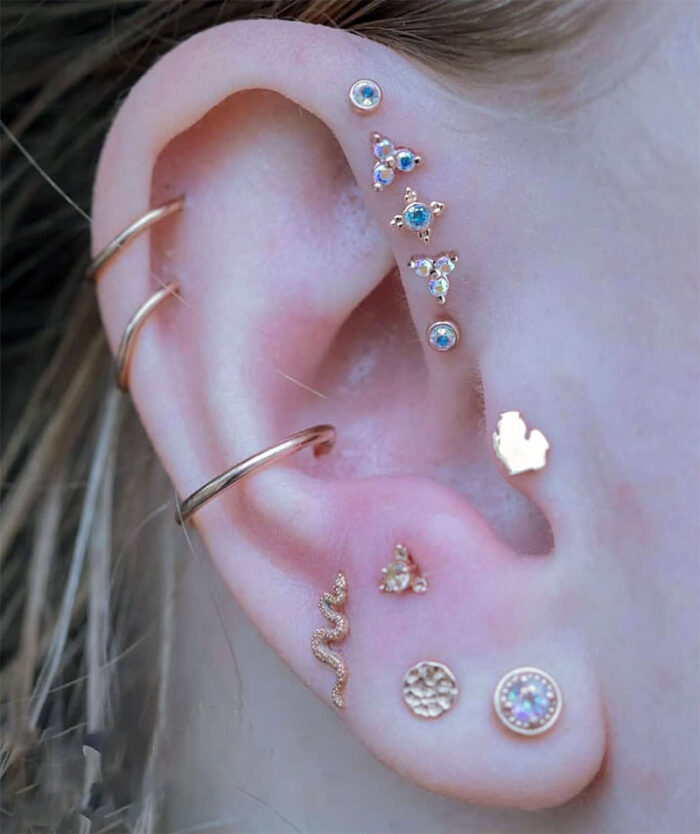 History of Ear piercings and the Industrial ear piercing