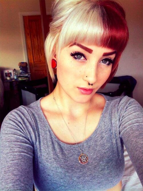 17 Half-And-Half Hair Colors That Prove Two Hues Are Better Than One