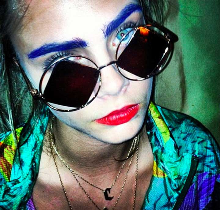 7 Eyebrow Looks That Are Just As Wild As Kaley Cuoco's Pink Brows