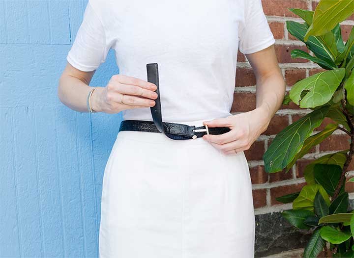 A Step-By-Step Guide To Mastering A Street Style-Worthy Belt Knot