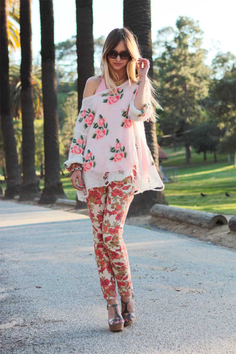 How to Wear Floral Pants