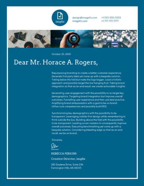 How Letterhead Examples Improve Your Company's Image