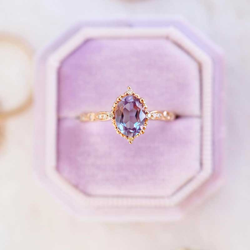 The Alexandrite Engagement Ring: A Unique and Durable Choice