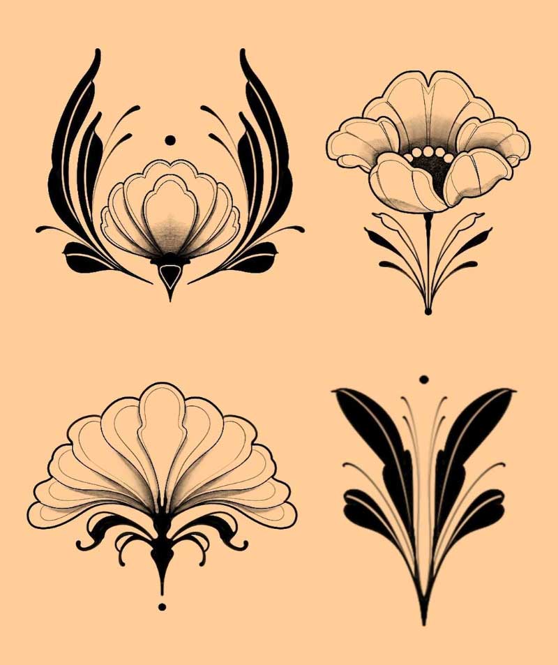 Art Nouveau Tattoos: Unique Vintage Inspiration for Your Body Art