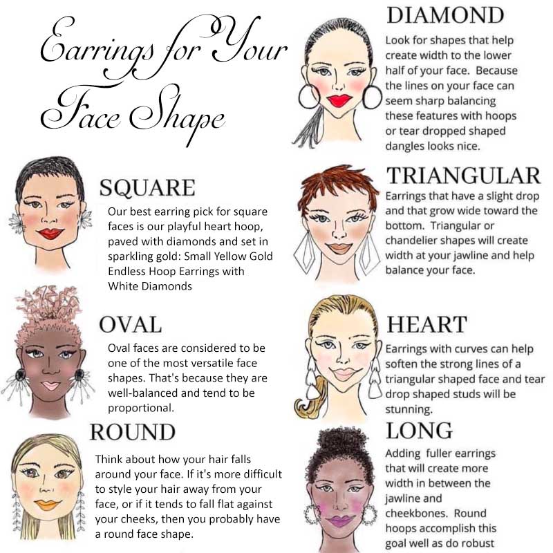 A Guide to the Most Flattering Earrings for Your Face Shape