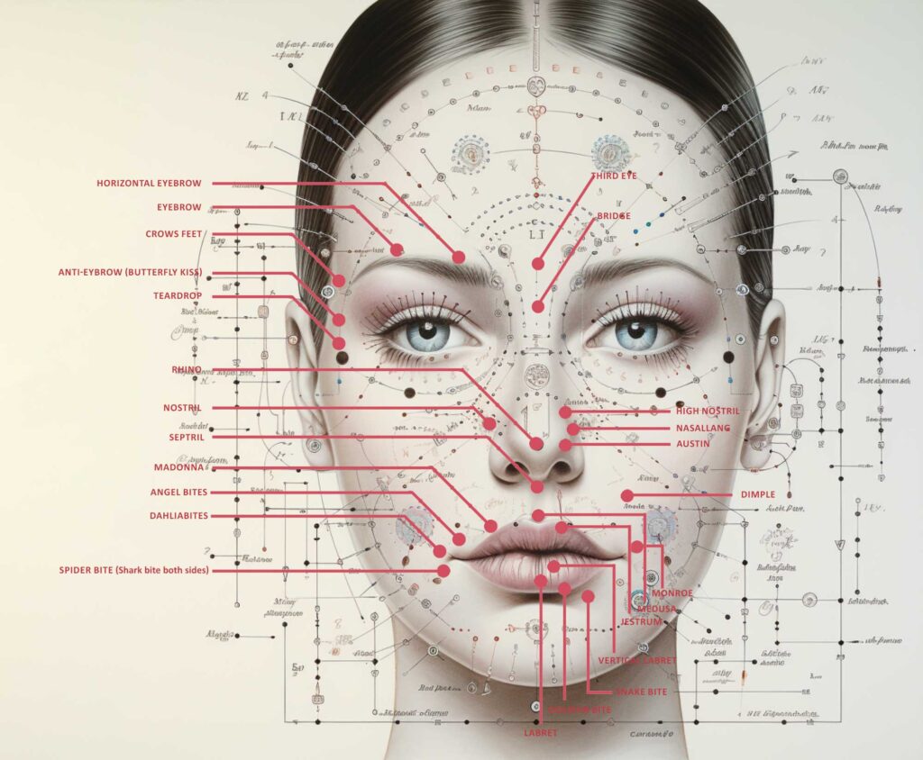 Your Ultimate Face Piercing Chart: From Eyebrows to Lips - A First-Hand ...