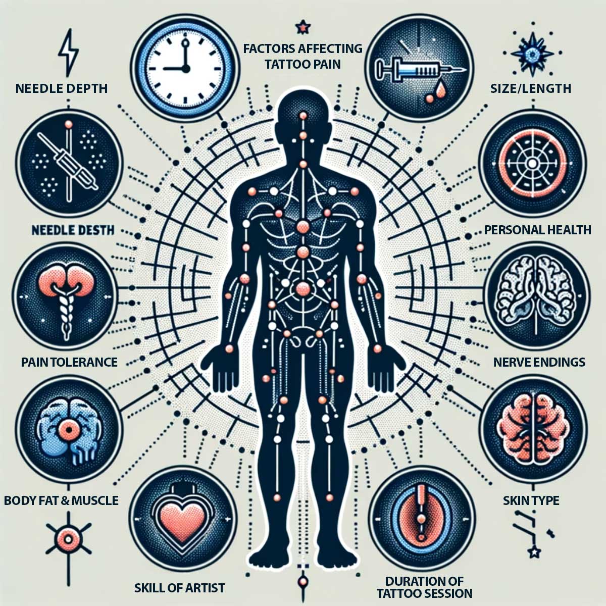 Tattoo Pain Chart, Visual Guide to What Hurts Most