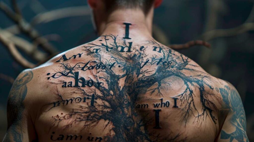 Wunderschne I Am Tattoo Ebenbild