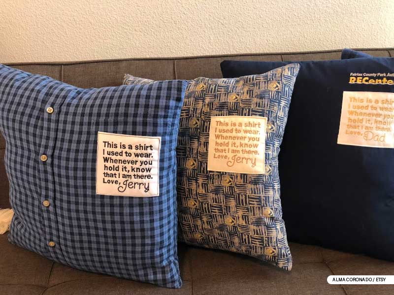Memory Shirt Pillows: Transforming Loved Ones' Clothes into Comfort
