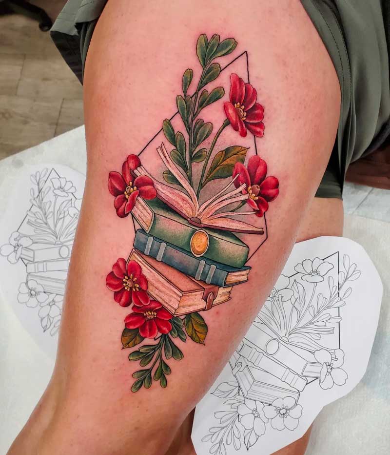 Ink Your Passion for Books with These Minimalist Small Book Tattoo Ideas