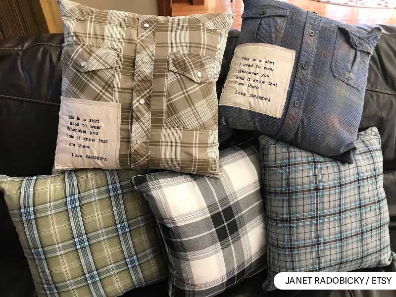 Memory Shirt Pillows: Transforming Loved Ones' Clothes into Comfort