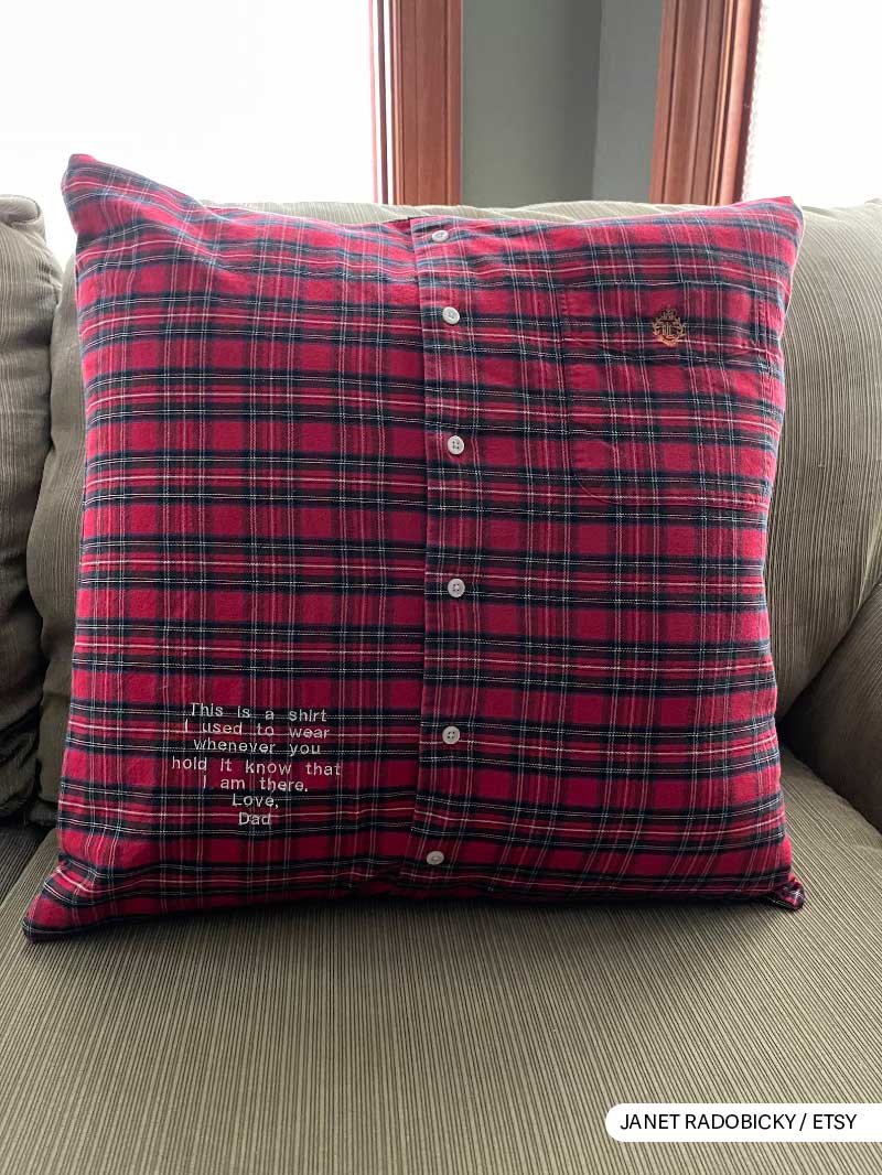 Memory Shirt Pillows: Transforming Loved Ones' Clothes into Comfort