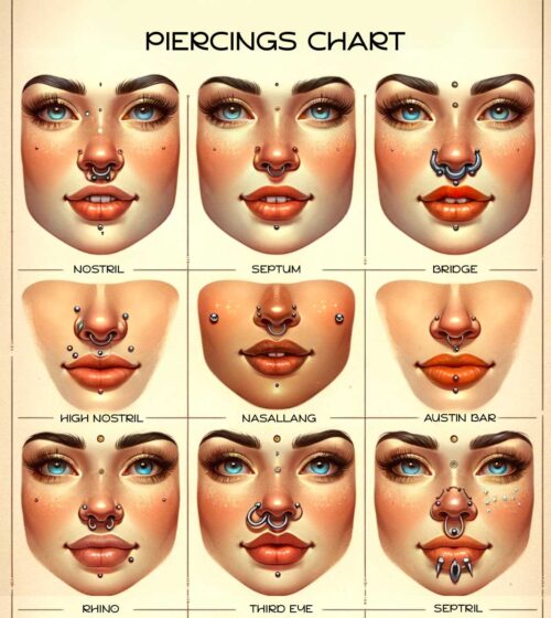 The Ultimate Guide to Nose Piercings: Types, Sizes, and Jewelry ...