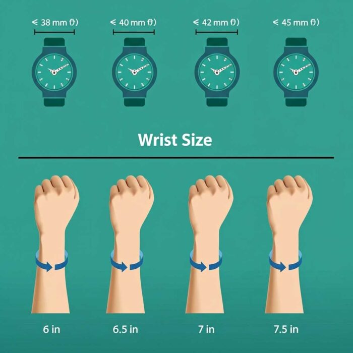 Watch Case Size Guide, wrist to watch in minutes