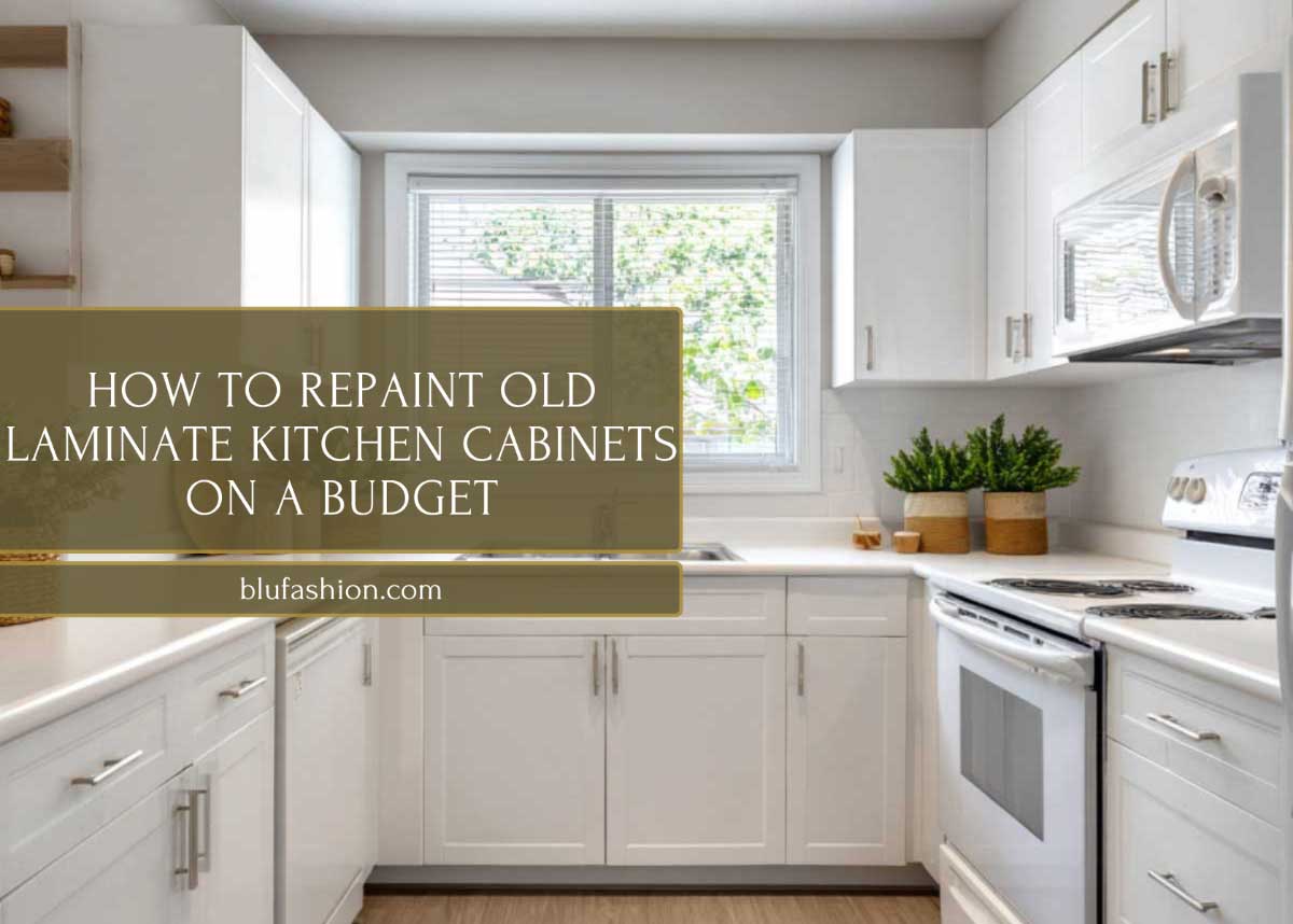 How to Repaint Old Laminate Kitchen Cabinets on a Budget (No Sanding Needed)